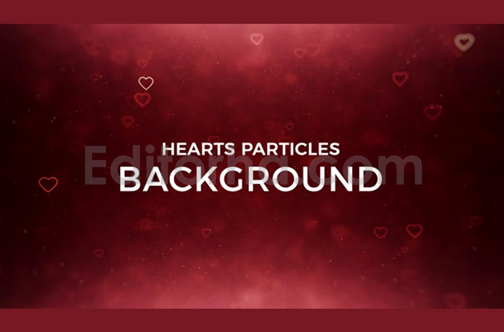 دانلود بک گراند موشن گرافیک قلبی با ذرات نرم و درخشان مخصوص پروژه های ...
